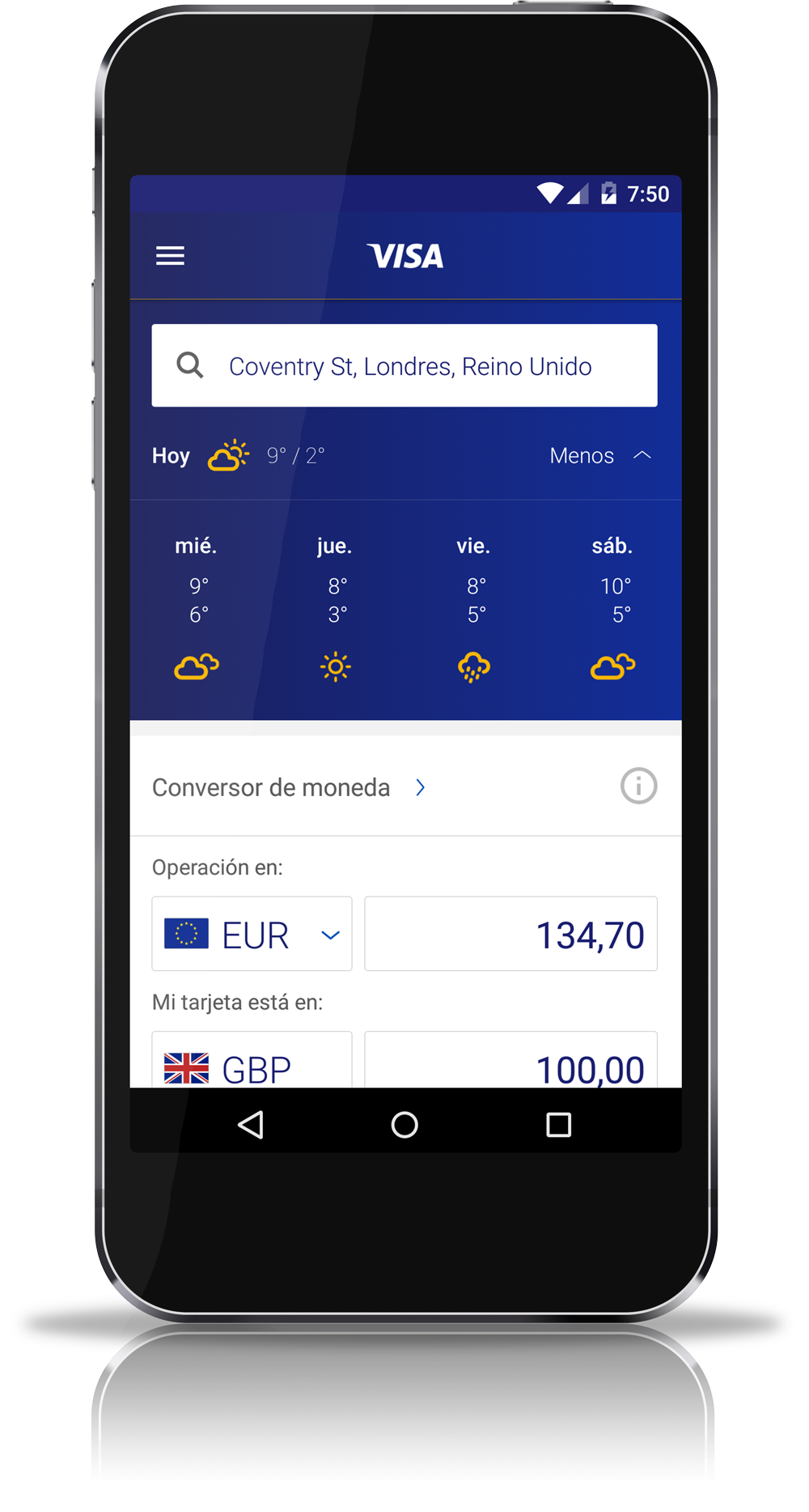 Visa Travel Tools app | Visa